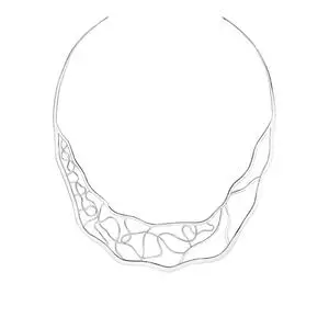 GOLD & HONEY Abstract Cuff Choker