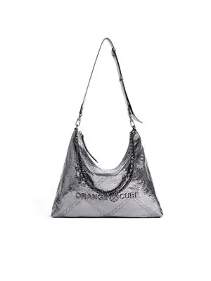 ORANGE CUBE Metropolitan Crossbody Bag - Silver
