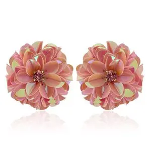 PINAR OZEVLAT Blossom Stud Earrings Pink