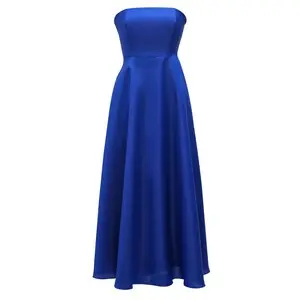 SMART AND JOY Long Flared Taffeta Dress