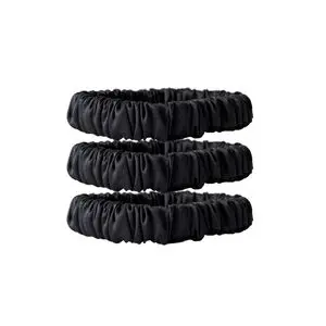 SYLKI Silk Hair Ties Three-Pack Grey