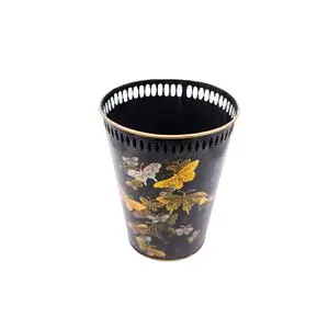 NILA PARMAR DESIGNS Butterfly Metal Bin - Black