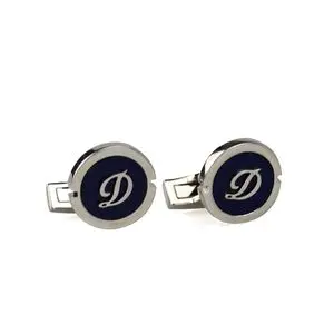 DAVID WEJ Blue / Silver D-silver Cufflinks – Blue - Blue/silver