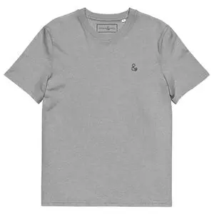 ANCHOR & CREW Organic Cotton Embroidered T-shirt - Grey