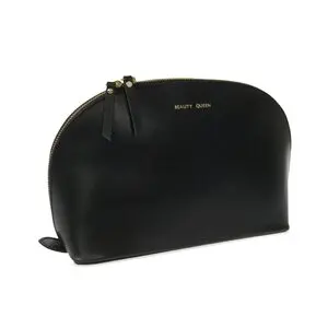 VIDA VIDA Lunar Beauty Queen Leather Wash Bag - Black