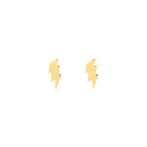 SOLIO JEWELLERY Lightning Stud Earrings - Gold/yellow