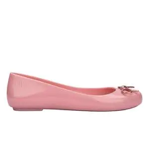 Melissa Sweet Love Chrome Ballerina Flats - Pink