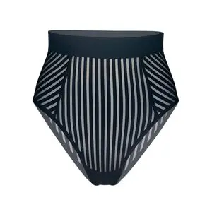 MONIQUE MORIN LINGERIE Vertigo Hi Waisted Brief - Black