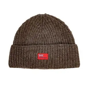 ARTHUR BEALE Ensign Beanie Hat - Grey/brown