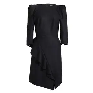 SMART AND JOY Suede Structured Tailor Dress