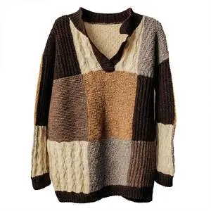 CHARKHA & LOOM Bulbul Patchwork Pullover