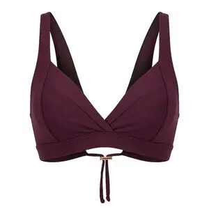SEROTONE SWIM The Plunge Swim Bra - Red