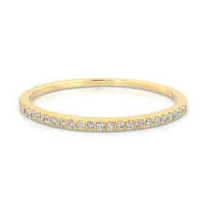 Maya Brenner Designs 14k Yellow Pavé Diamond Ring - Gold