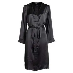 JE MÉRITE (I DESERVE) Silk Night Dress - Black