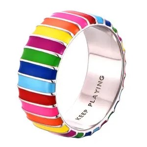 PINNOLE Pinnole Multicolour Thick Ring Gray