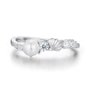 AZURA JEWELRY NEW YORK Abyssal Pearl Ring - Silver