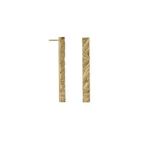 EDGE ONLY Rugged Bar Vermeil Earrings - Gold