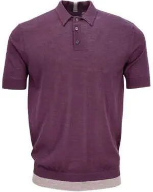 LORDS OF HARLECH Pilgrim Polo Shirt Plum - Purple
