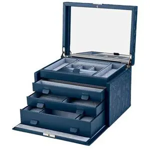 Wolf X Liberty Large Jewellery Box - Blue