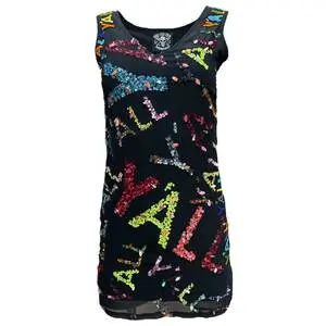 ANY OLD IRON Beaded Short Dress