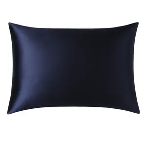 SILK AND BEARS Mightnight Mulberry Silk Pillowcase – Pure Silk, Envelope Style - Blue