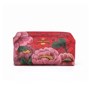 JANARA JONES Floral Hand-painted Clutch - Red