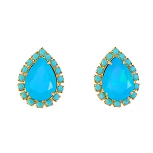 THE PINK REEF Stud Earrings - Blue