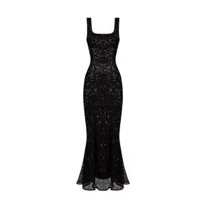 ELSAVA Sequin Maxi Dress