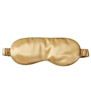 SOFT STROKES SILK Pure Mulberry Silk Eye Mask Set Of Two - Gold