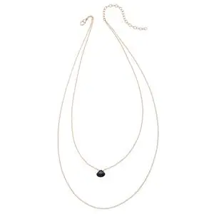 HEATHER HAWKINS Tiny Gemstone Drape Necklace