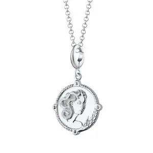 LILY CHARMED Sterling Demeter Charm Necklace - Silver