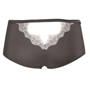 TALLULAH LOVE Neutrals Opulent Lace Shorty Brief - Brown