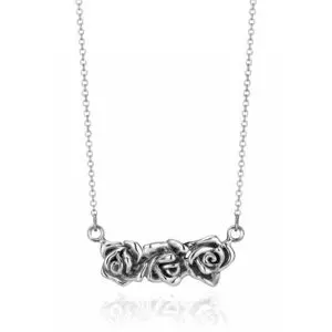 UNALOE Fusion Rose Necklace - Silver
