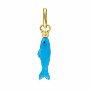 MICHAEL NASH JEWELRY Turquoise Fish Charm - Blue