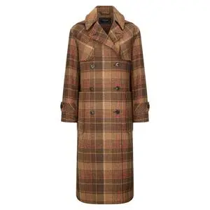 TRIONA Check Caitlin Duffle Coat