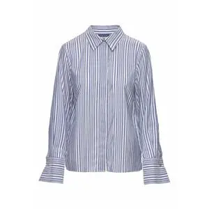 ETERNOIR Striped Schappe Silk Shirt