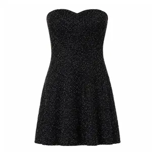 SELF-ADORE Hand-beaded Embellished Mini Dress