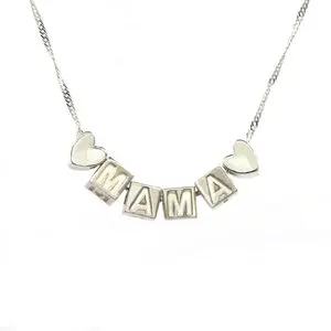 ETTA BURTON JEWELLERY Mama Dice Necklace - Silver