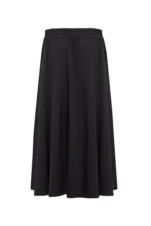 EXQUISE Pleated Midi Skirt With Pockets
