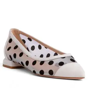 BEAUTIISOLES BY ROBYN SHREIBER Blake Ballerina Flat - White/black