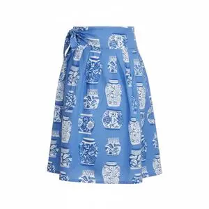 MARY MARSHMALLOW Short Wrap Ginger Jars Skirt