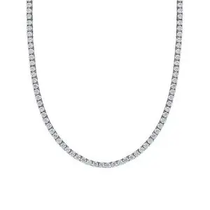 SPERO LONDON Sterling Large Tennis Necklace - Silver