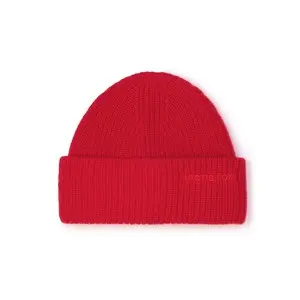 ARCTIC FOX & CO. Embroidered Merino Wool Beanie - Red