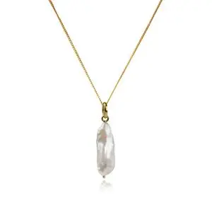 THE JEWELLERY STORE LONDON Vermeil Biwa Pearl Necklace - Gold