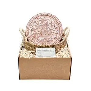 KORISSA Neutrals Bread Warmer & Basket-bird Round - Orange