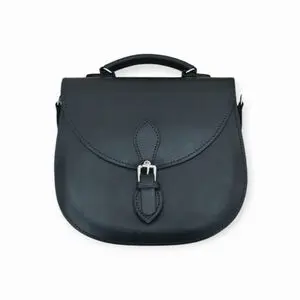 ZATCHELS Handmade Soft Tannery Leather Crossbody Saddle Bag
