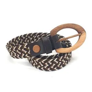 WOOD BELT Yellowstone Clever 316 Braided Belt - Brown