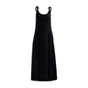 REISTOR Tie-detail Maxi Dress - Black