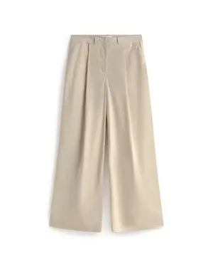 THINKING MU Wide Leg Organic Cotton Trousers