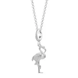 LILY CHARMED Sterling Flamingo Charm Necklace - Silver
